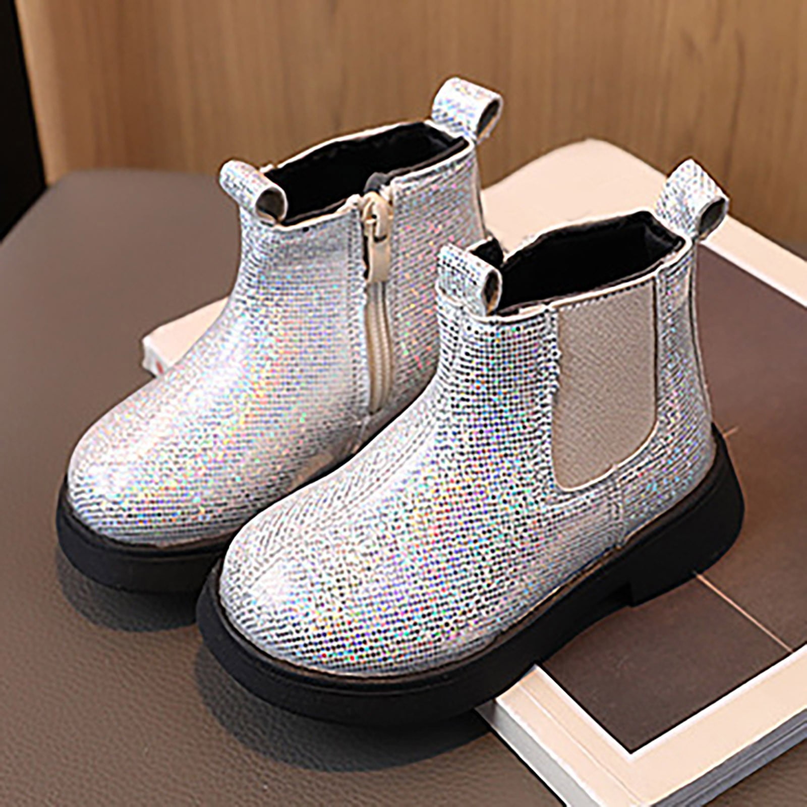 Xijirk Girls Ankle Booties,Girls Mesh Lace Shoes Mesh Lace Boots Non ...