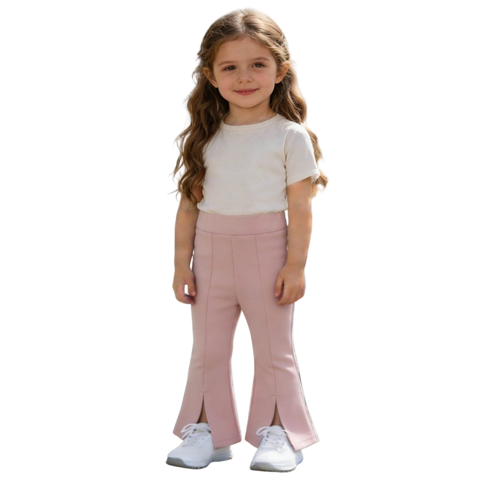 Xijirk Girls Pants,Fashion Flared Pants with Front Slit Autumn Korean ...