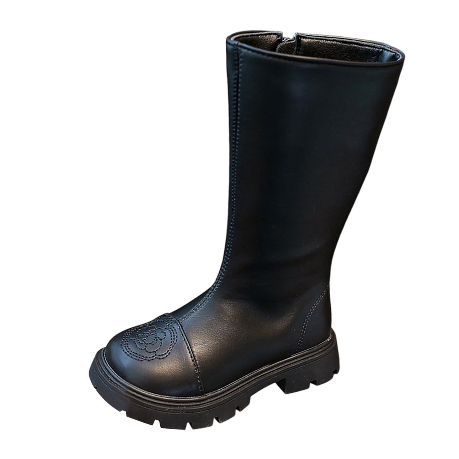 Xijirk Girls Riding Boots,Girls High Boots Zipper Princess Single Boots ...