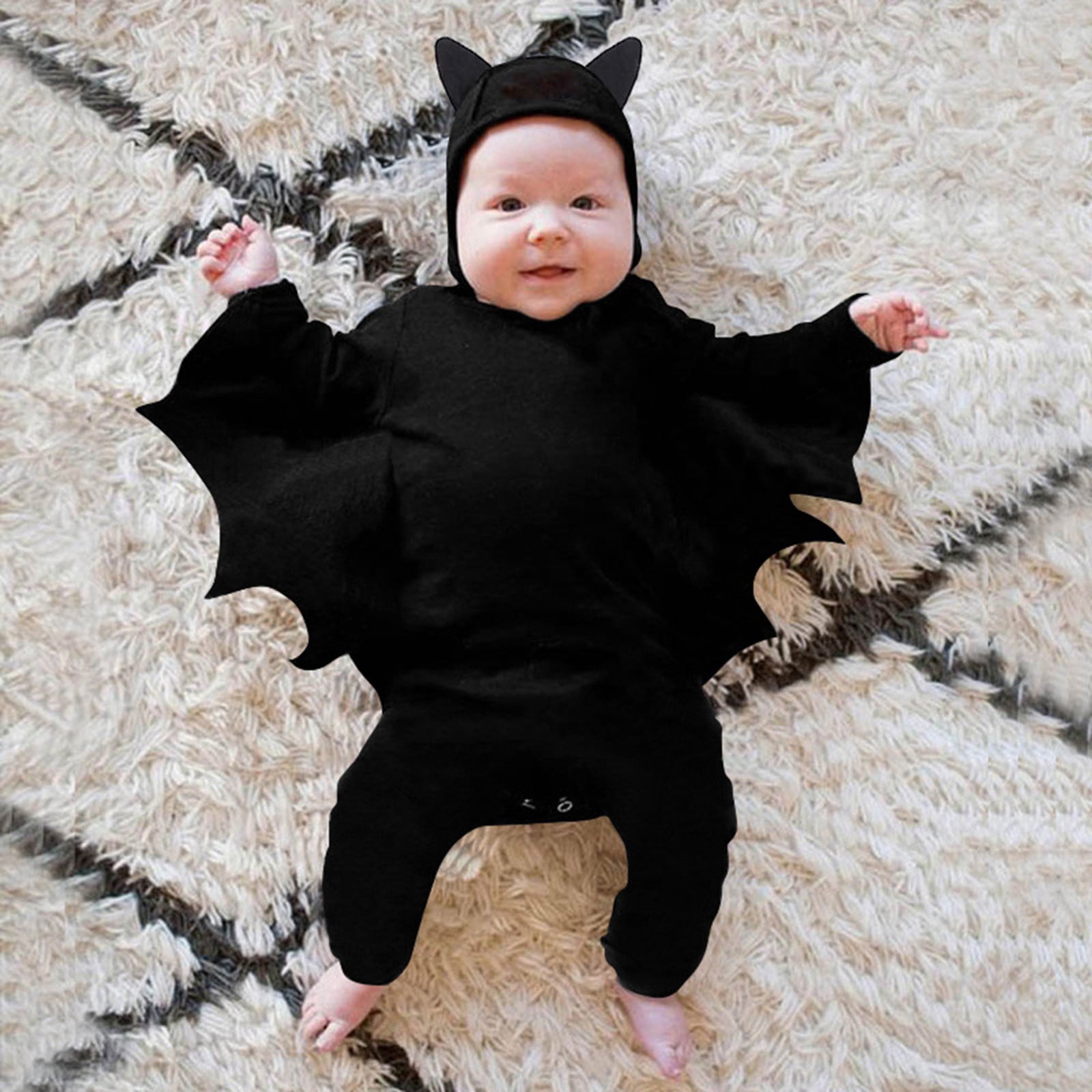 Xijirk Holloween Decrations,Baby Bat My 1st Halloween Outfit Newborn Baby Boy Girl Black Bat ...