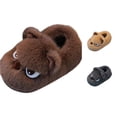 Xijirk Kids Animal Slippers with Big Eye Patches Closed Back Fuzzy ...