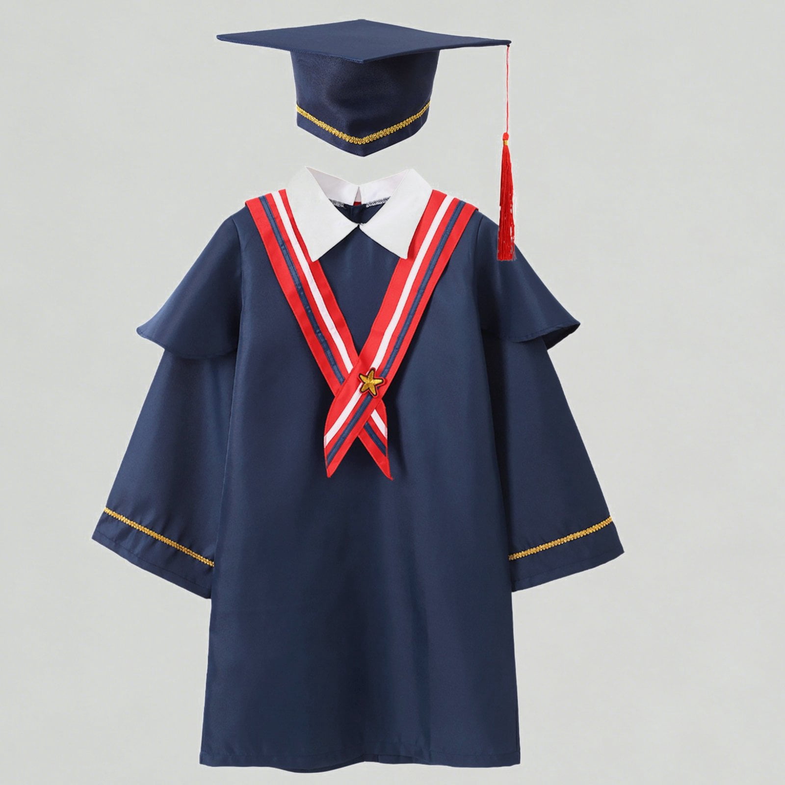 Xijirk Kids Graduation Gown and Cap Set, Cute Formal Attire for ...