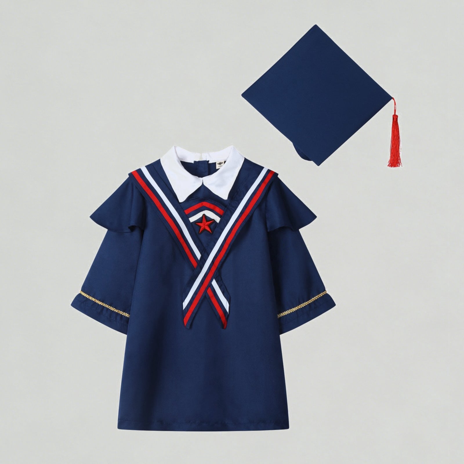 Xijirk Kids Graduation Gown and Cap Set, Cute Formal Outfit for ...