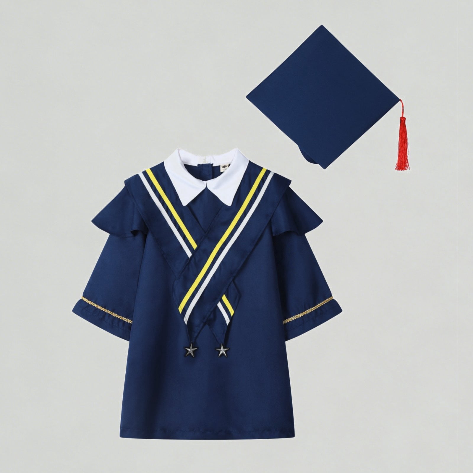 Xijirk Kids Graduation Gown and Cap Set, Cute Formal Outfit for ...