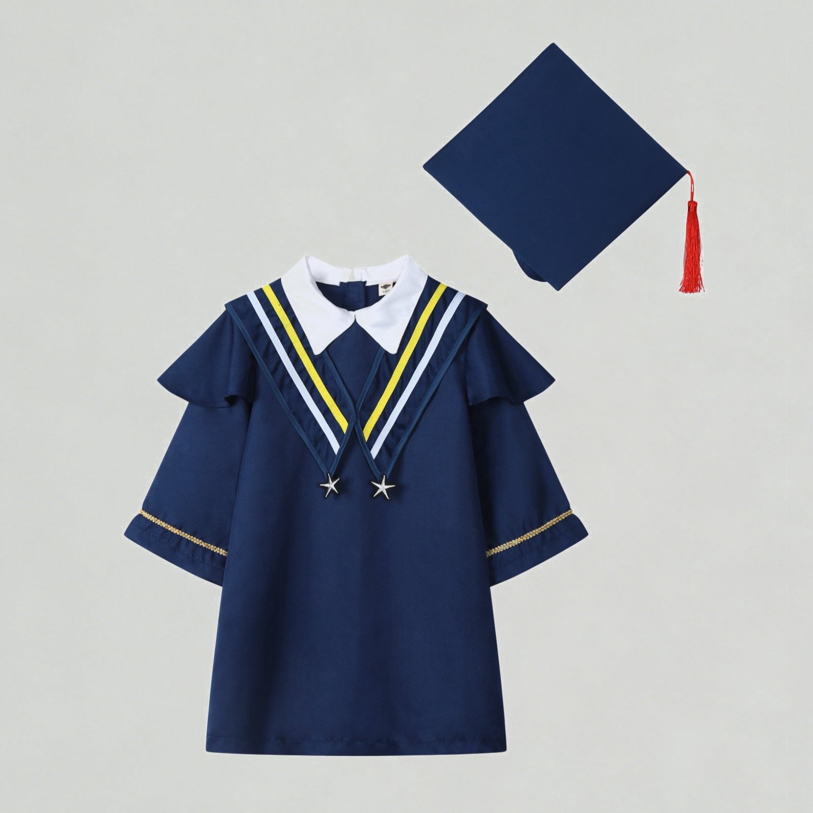 Xijirk Kids Graduation Gown and Cap Set, Cute Formal Outfit for ...