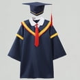 Xijirk Kids Graduation Gown and Cap Set, Doctor Style Formal Attire ...