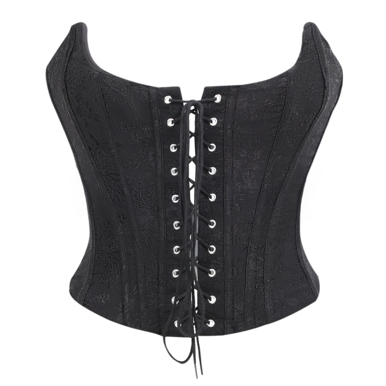 Xijirk Shapewear for Women,Lace Up Bow Tie Bustier Corset Top Layering ...