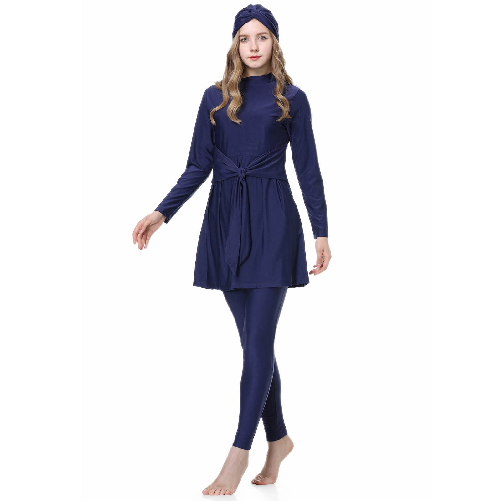 Xijirk Tankini Swimsuits for Women,Long Sleeve High Neck Tunic Swimwear ...