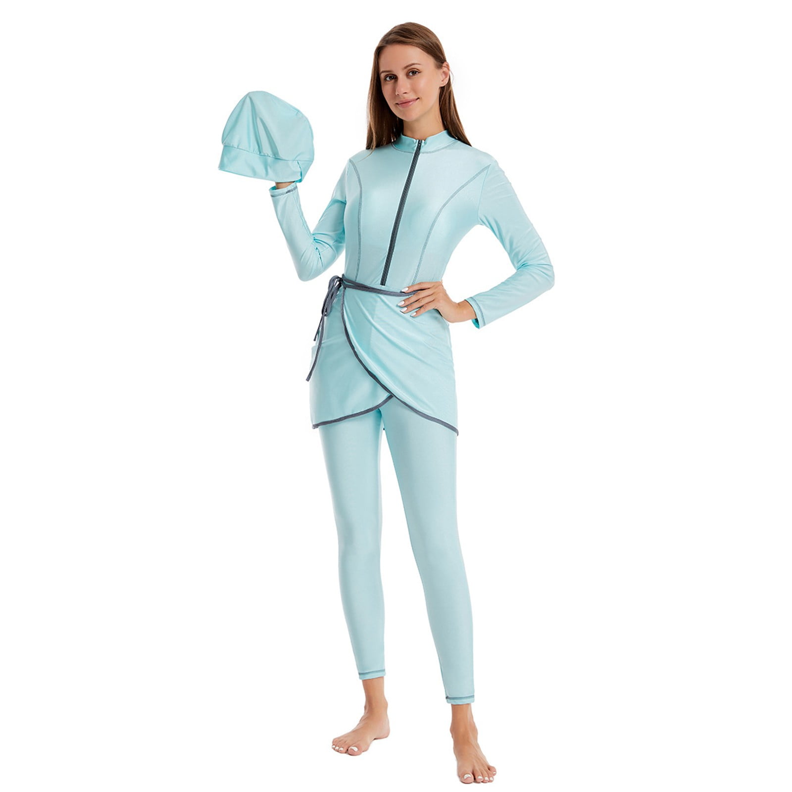 Xijirk Tankini Swimsuits for Women,Long Sleeve Swimwear Set Tankini Two ...