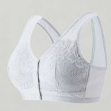 Xijirk Women Elderly Bra Front Button Wireless Lace Body Shaping ...