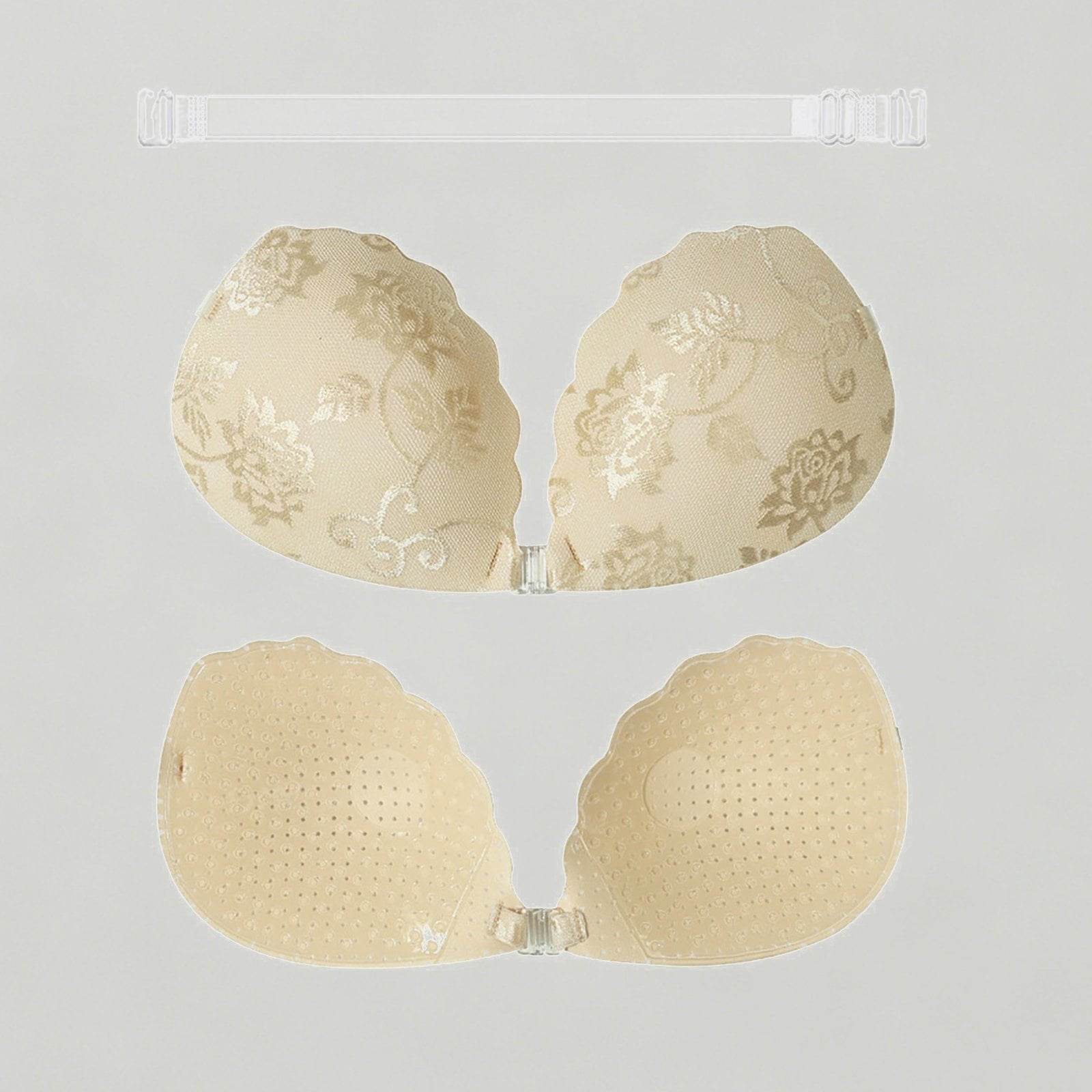 Xijirk Women Lace Bra Strapless Front Closure Support Comfort Daily ...