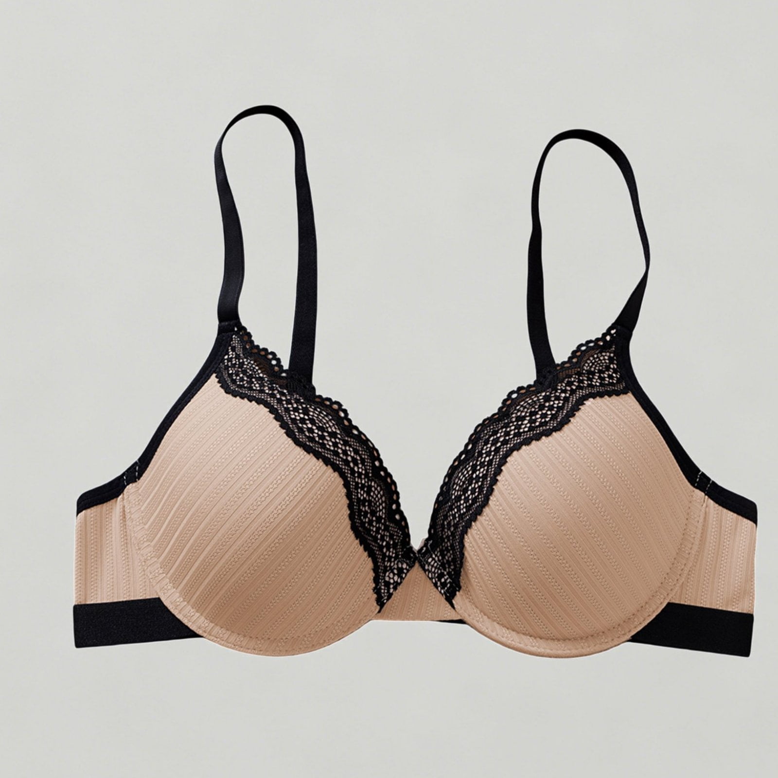Xijirk Women's Lace Trim Underwire Push-Up Bra Enhanced Support & All ...