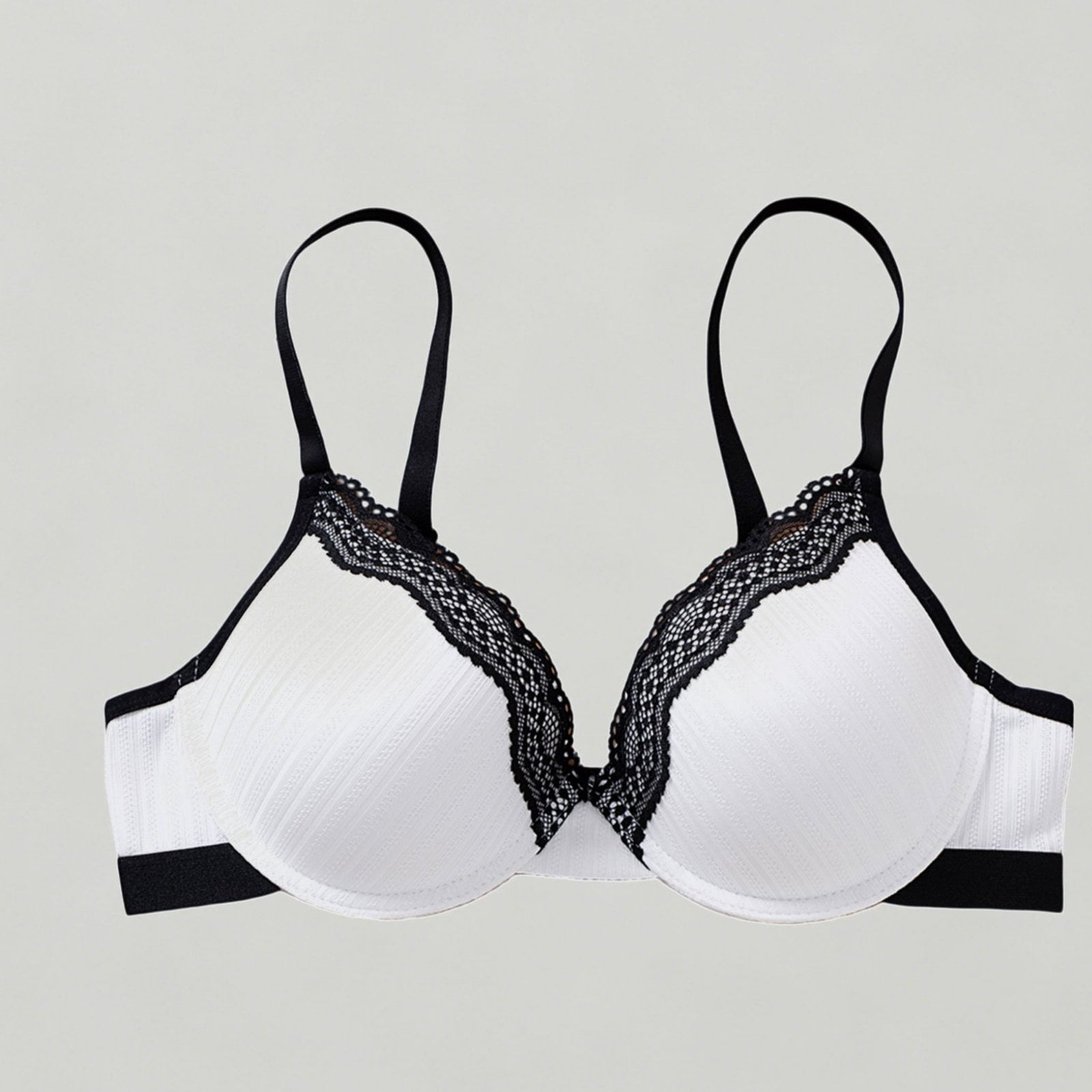 Xijirk Women's Lace Trim Underwire Push-Up Bra Enhanced Support & All ...