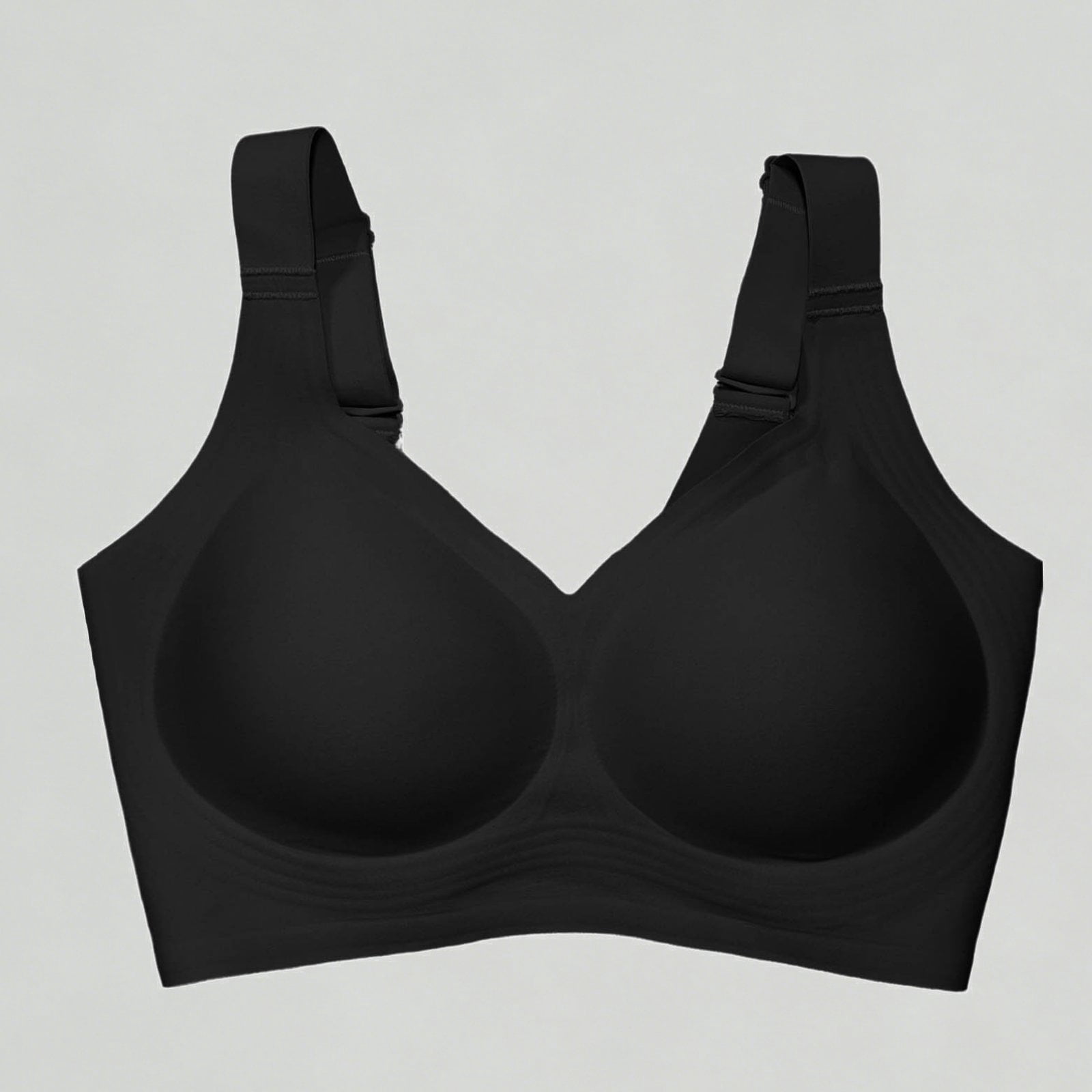 Xijirk Women's Plus Size Seamless Wireless Bra Full Coverage Supportive ...