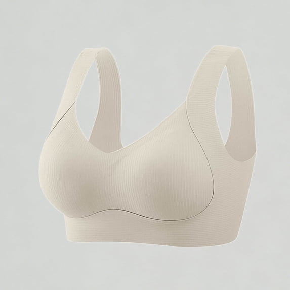 Xijirk Women's Plus Size Seamless Wireless Lift Bra Uplift Back Support ...
