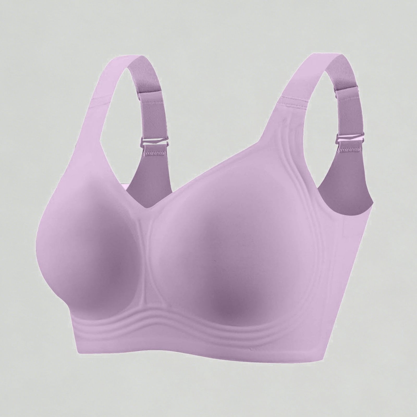Xijirk Women's Seamless Wire-Free Bra Comfortable Full Coverage ...