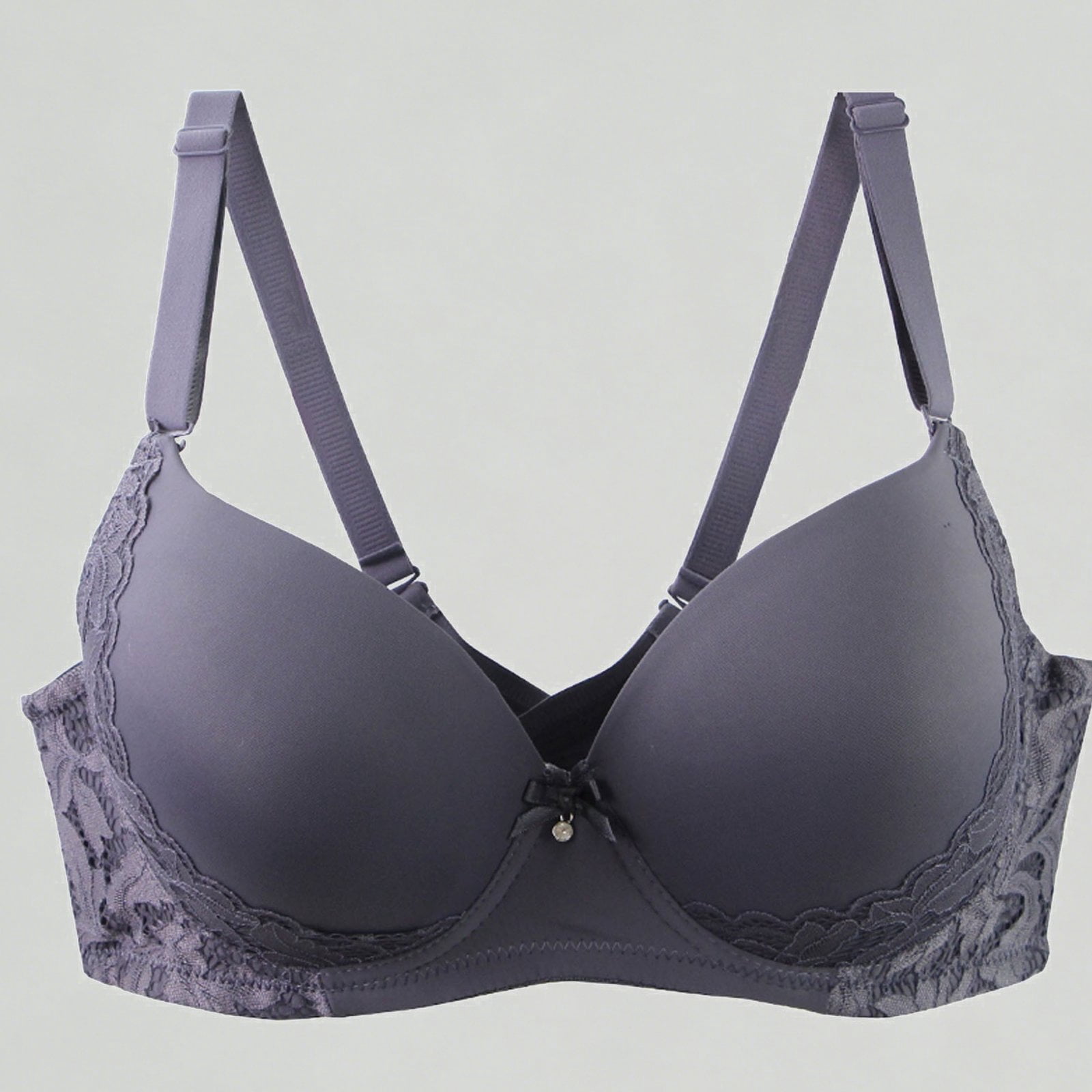 Xijirk Women's Underwire Support Bra Classic Lace Trim Everyday Bra ...