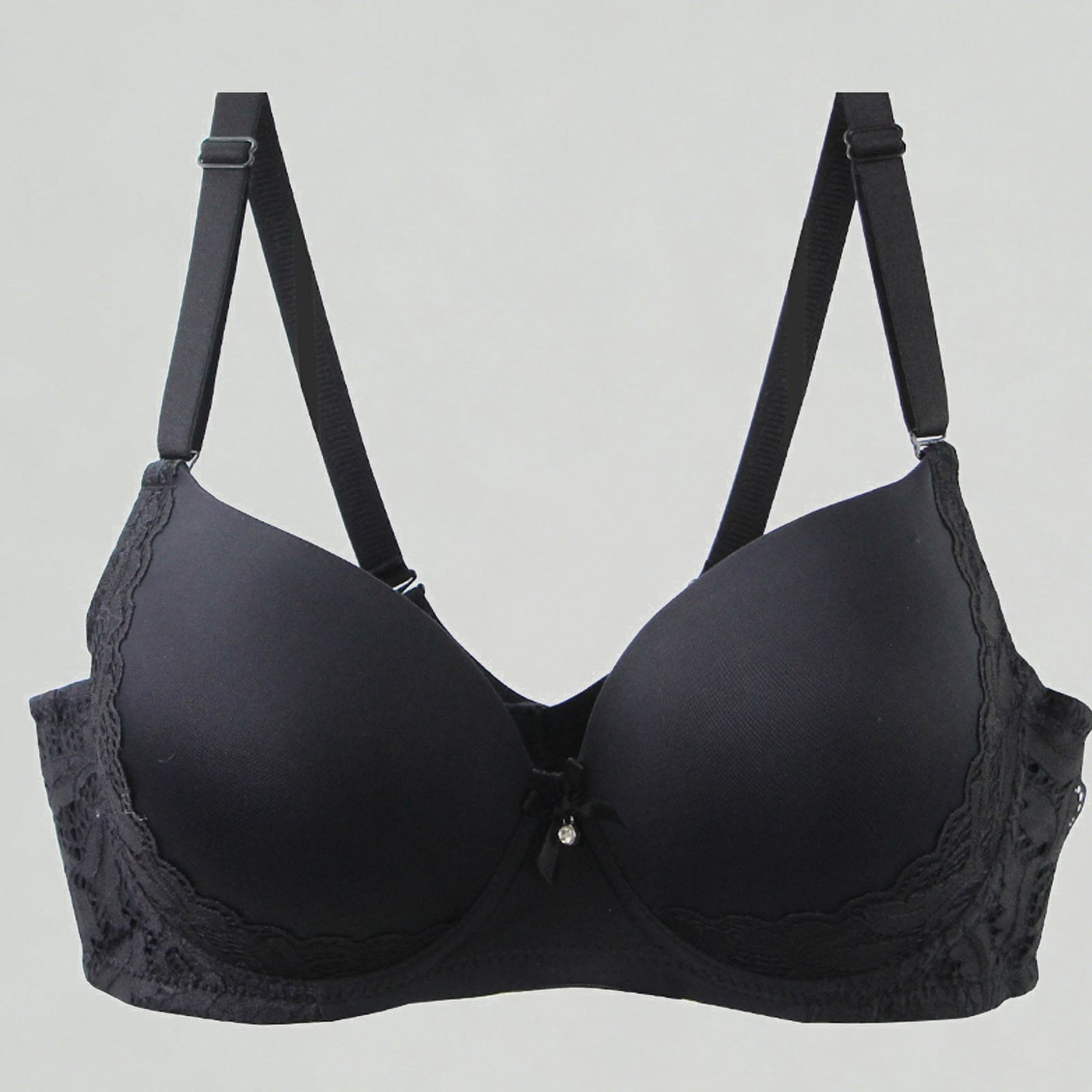 Xijirk Women's Underwire Support Bra Classic Lace Trim Everyday Bra ...