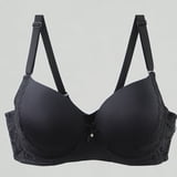 Xijirk Women's Underwire Support Bra Classic Lace Trim Everyday Bra ...