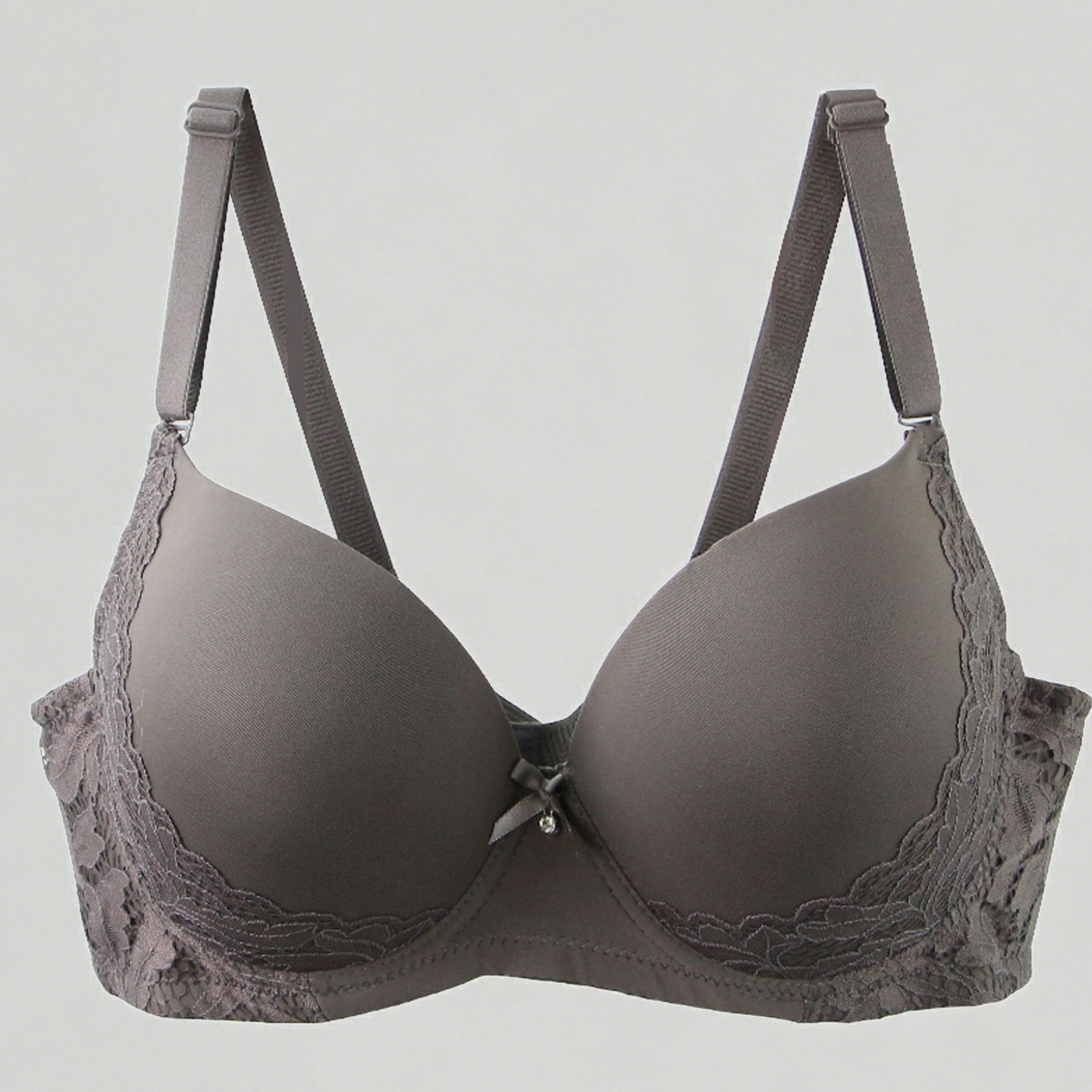 Xijirk Women's Underwire Support Bra Classic Lace Trim Everyday Bra ...