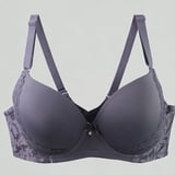 Xijirk Women's Underwire Support Bra Classic Lace Trim Everyday Bra ...