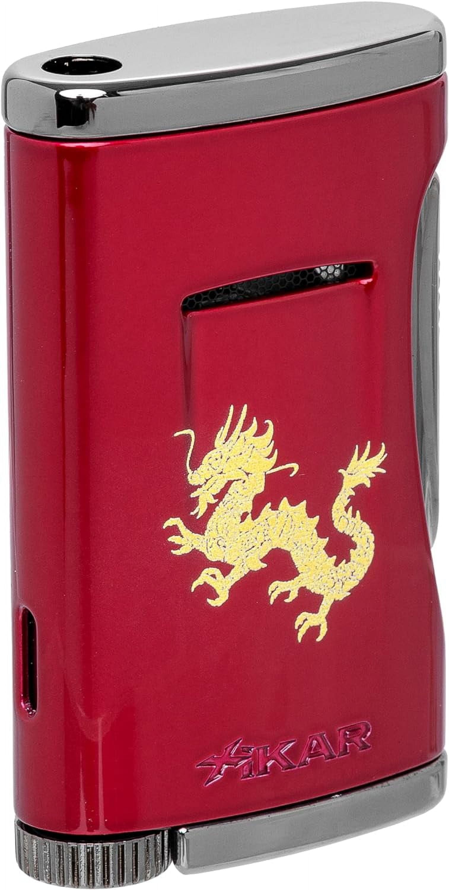 Xikar Xidris Single Jet Flame Lighter, East Asian Dragon Print ...