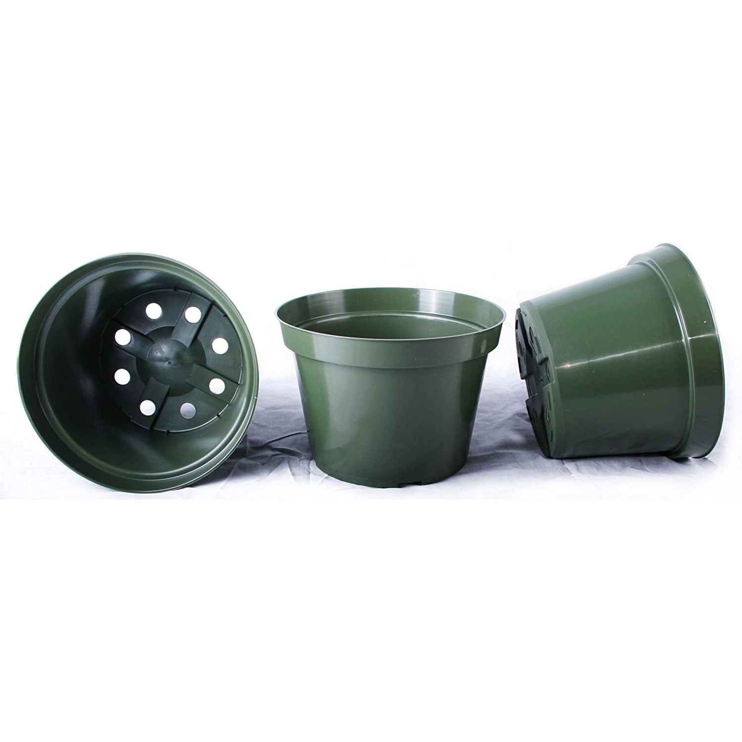Xike 50 New 8 Inch Azalea Plastic Nursery Pots ~ Pots are 8 Inch Round ...