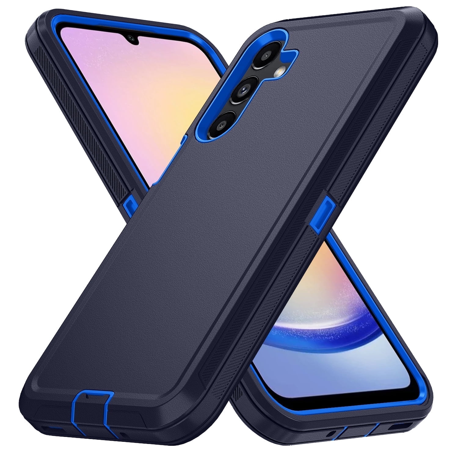 Xilaimitoo, Galaxy A16 5G Phone Case, Blue, 3 in 1 Shockproof Rugged ...