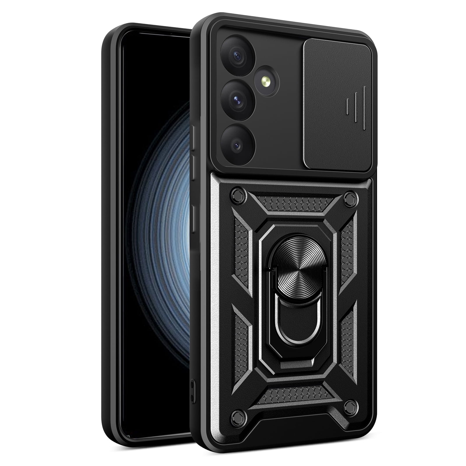 Xilaimitoo Rotatable Ring Kickstand Back Cover Cell Phone Case for ...