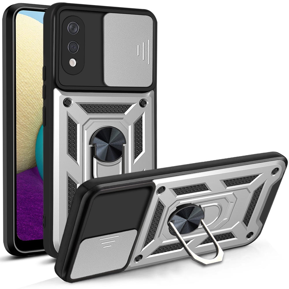 Xilaimitoo for Samsung A02 Case Magnetic with Stand and Slide Camera ...
