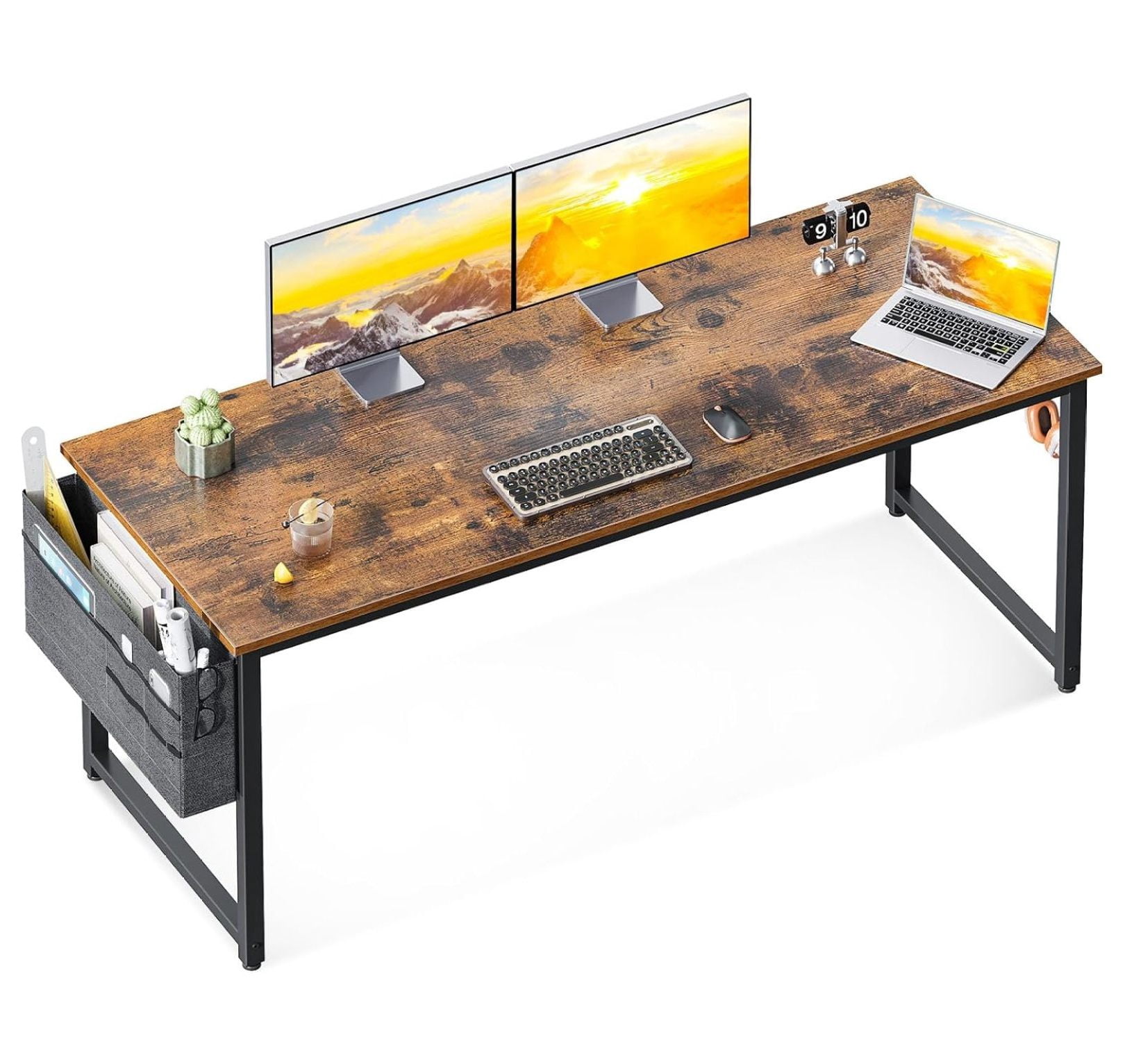 XilhXLy 63 inch Super Large Computer Writing Desk Gaming Sturdy Home ...