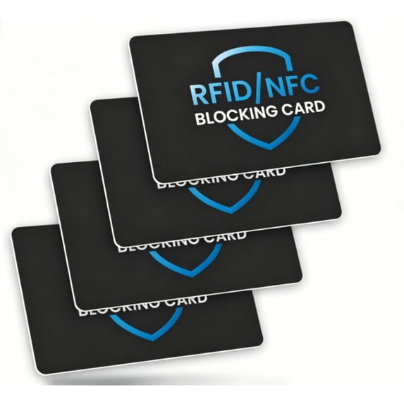 Xils RFID Blocking Card 4 Pack, Bank Debit Credit Card Protector, Anti ...