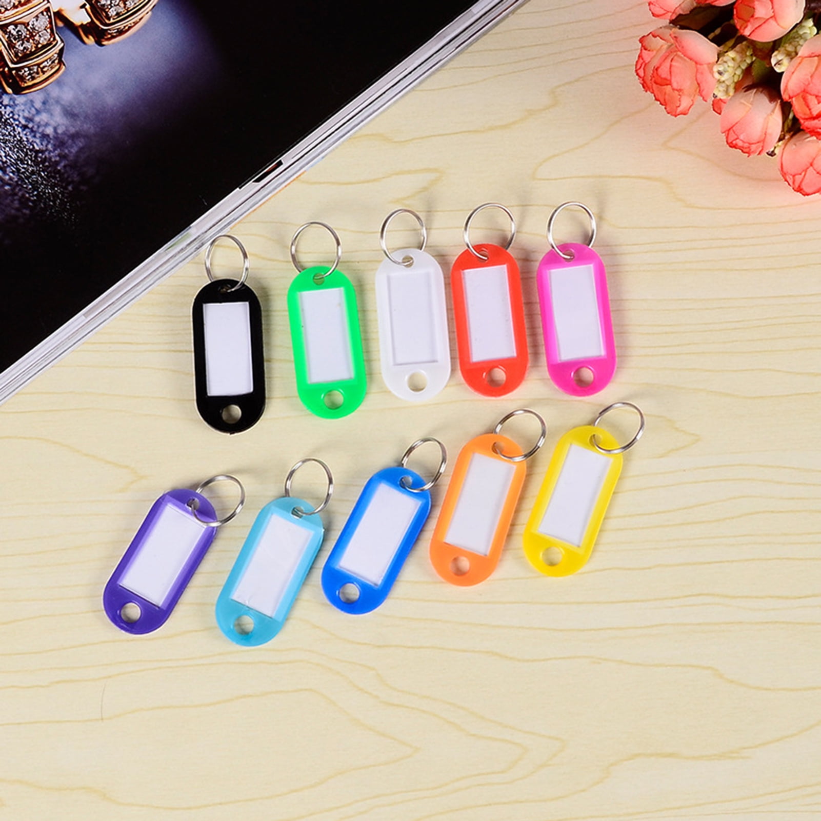 Ximi 20Pcs Removable Key Tags with Window PP Prevent Missing Key ...