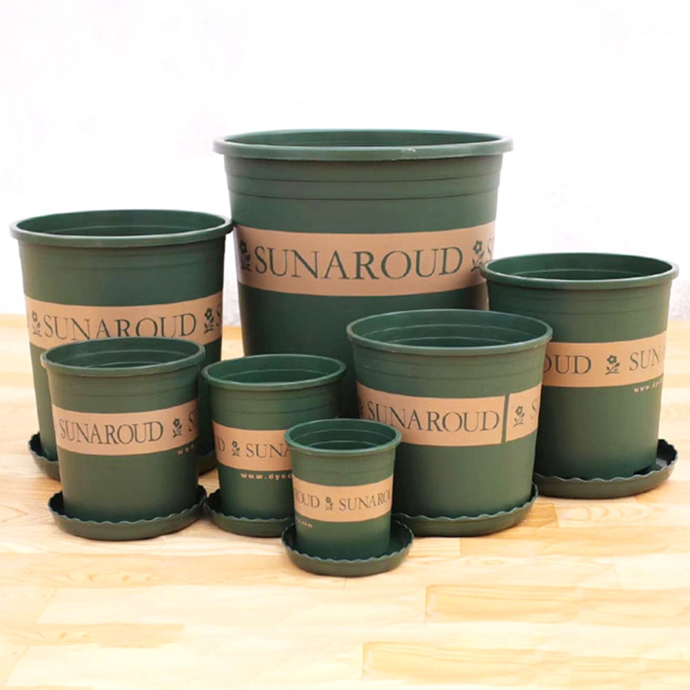Ximi Plastic Gallon Flowerpot Flower Planter Basket Nursery Pot Balcony ...