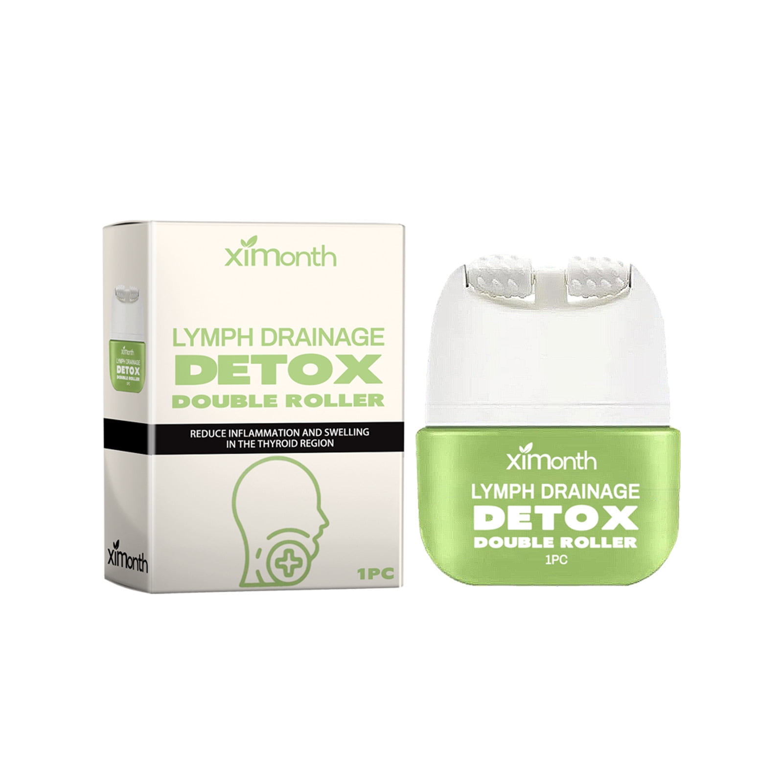 Ximonth Lymph Drainage Detox Double Roller, Relieve Physical Discomfort ...