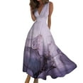 Ximssnen Womens Summer Sexy Deep V Neck Sleeveless Beach Dress Elegant