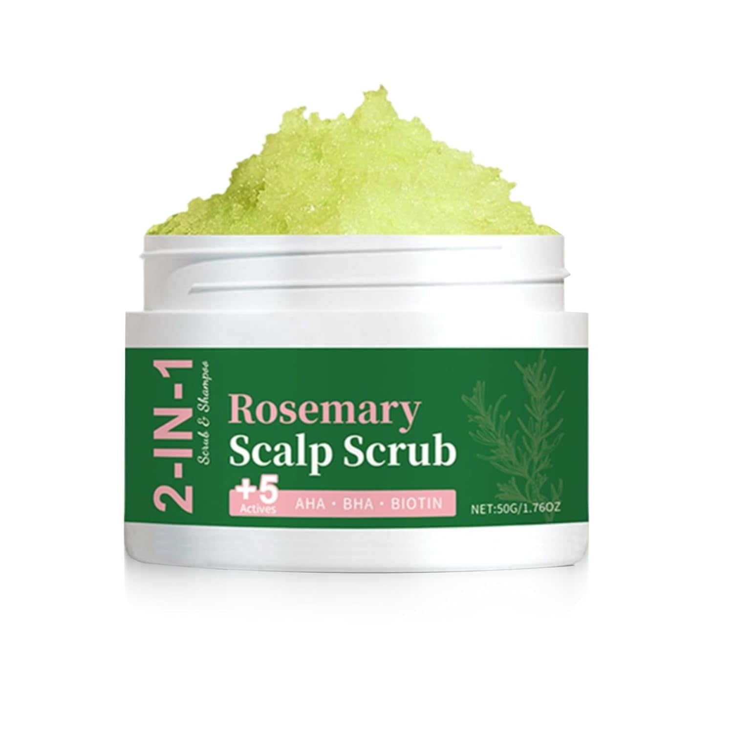 XinFan 2-in-1 Scalp Scrub & Shampoo for Dandruff with Rosemary, Gentle Exfoliation for a Healthy ...