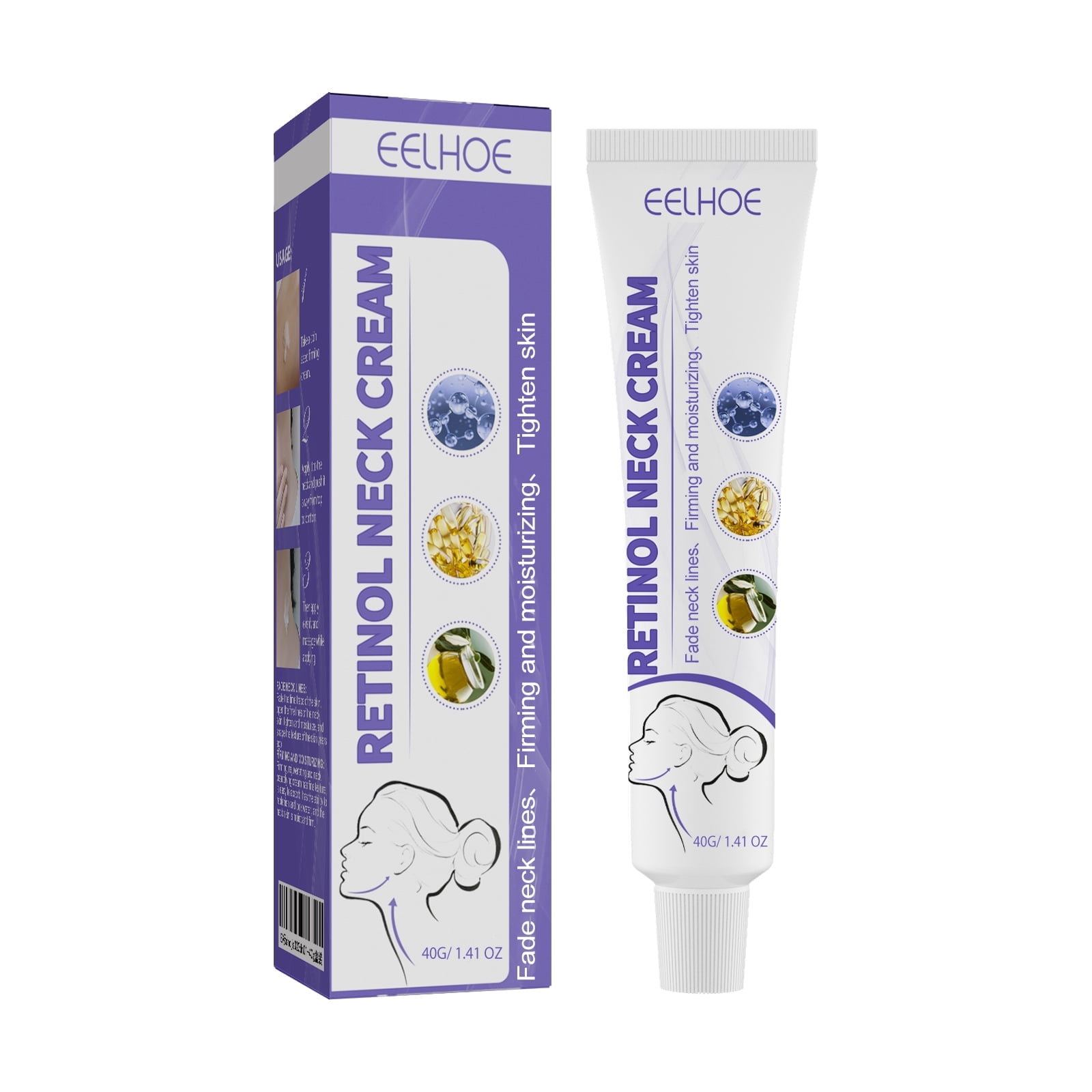 XinFan Retinol Neck Cream Lighten Neck Lines Moisturizing Firming Neck ...