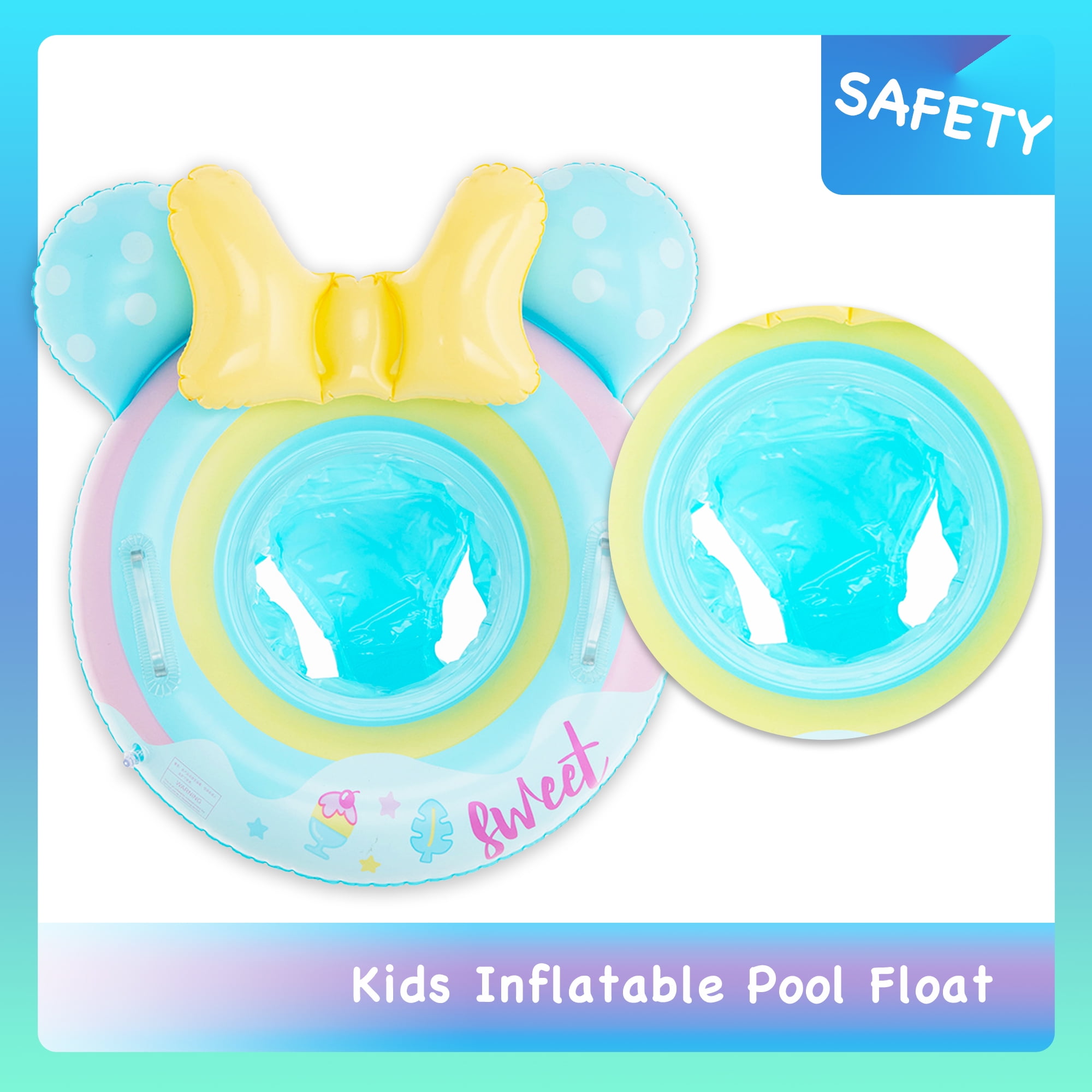 XinLe Infant Pool Floats, Inflatable Ring with Handles for Kids ...