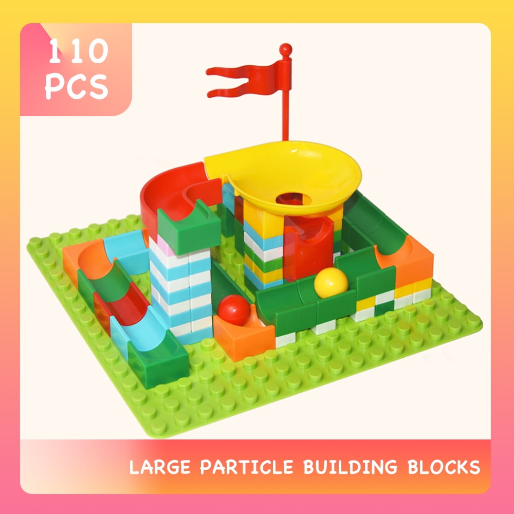 XinLe Building Blocks With BasePlate for Kids Toddlers 110 Piece Large ...