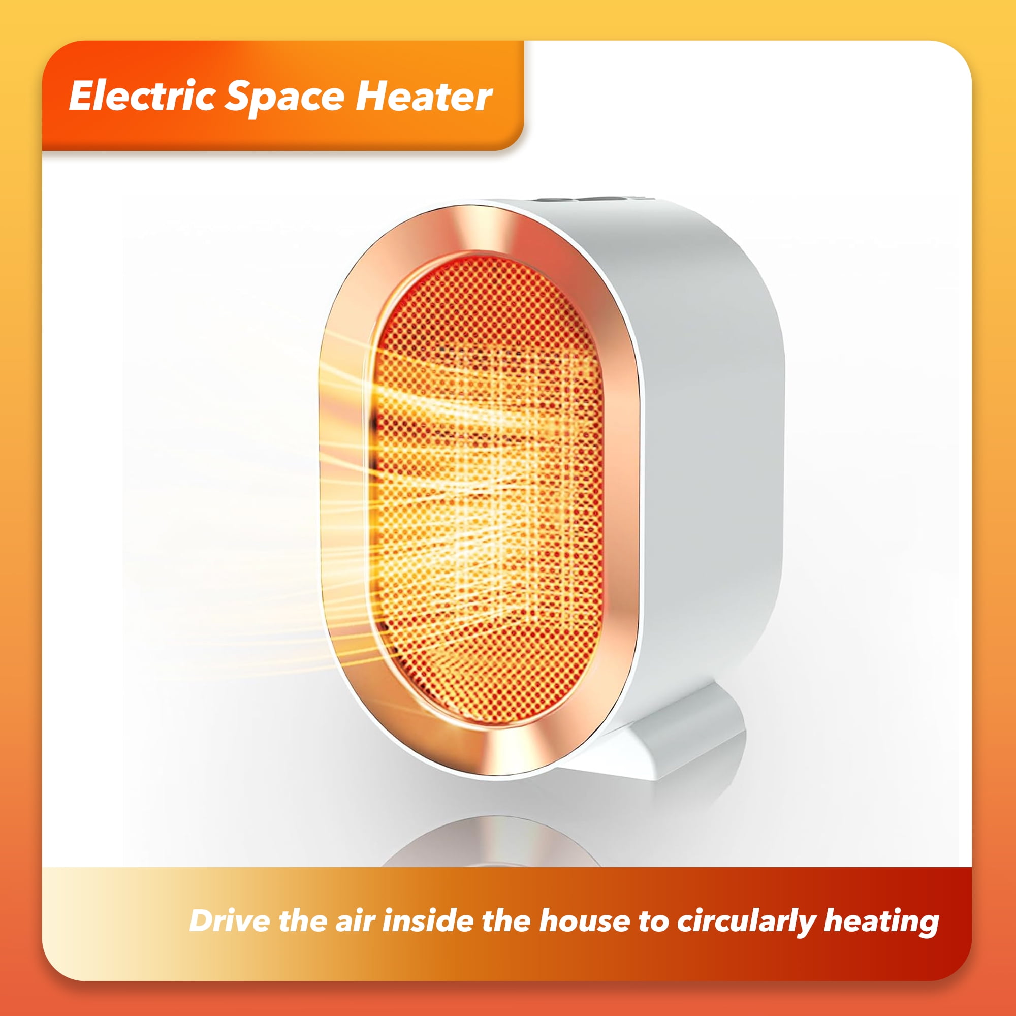 XinLe 1200W Electric Space Heater - Energy Efficient, Two-Speed ...