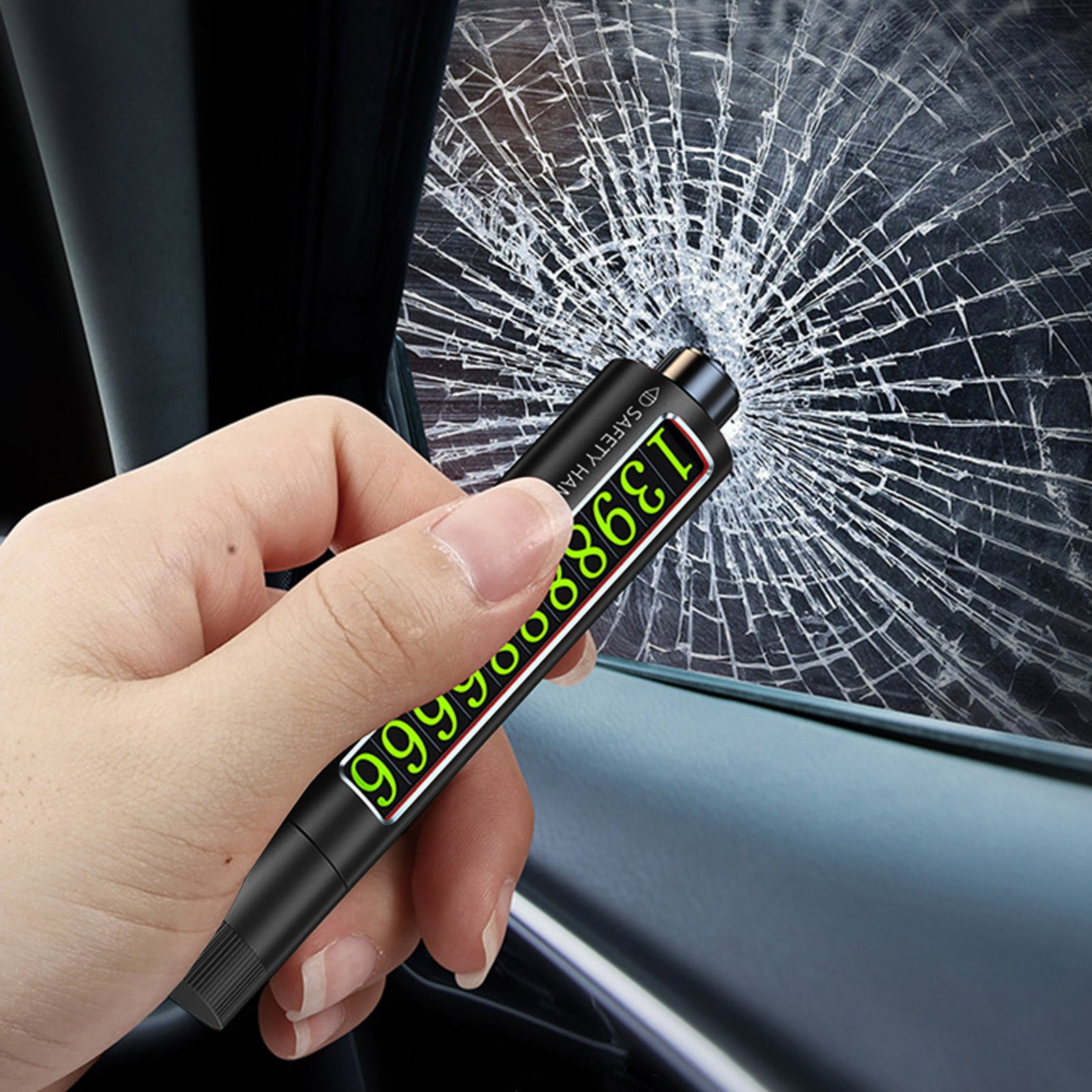 XinLfly Car Temporary Parking Strip Broken Window Number Device Car ...