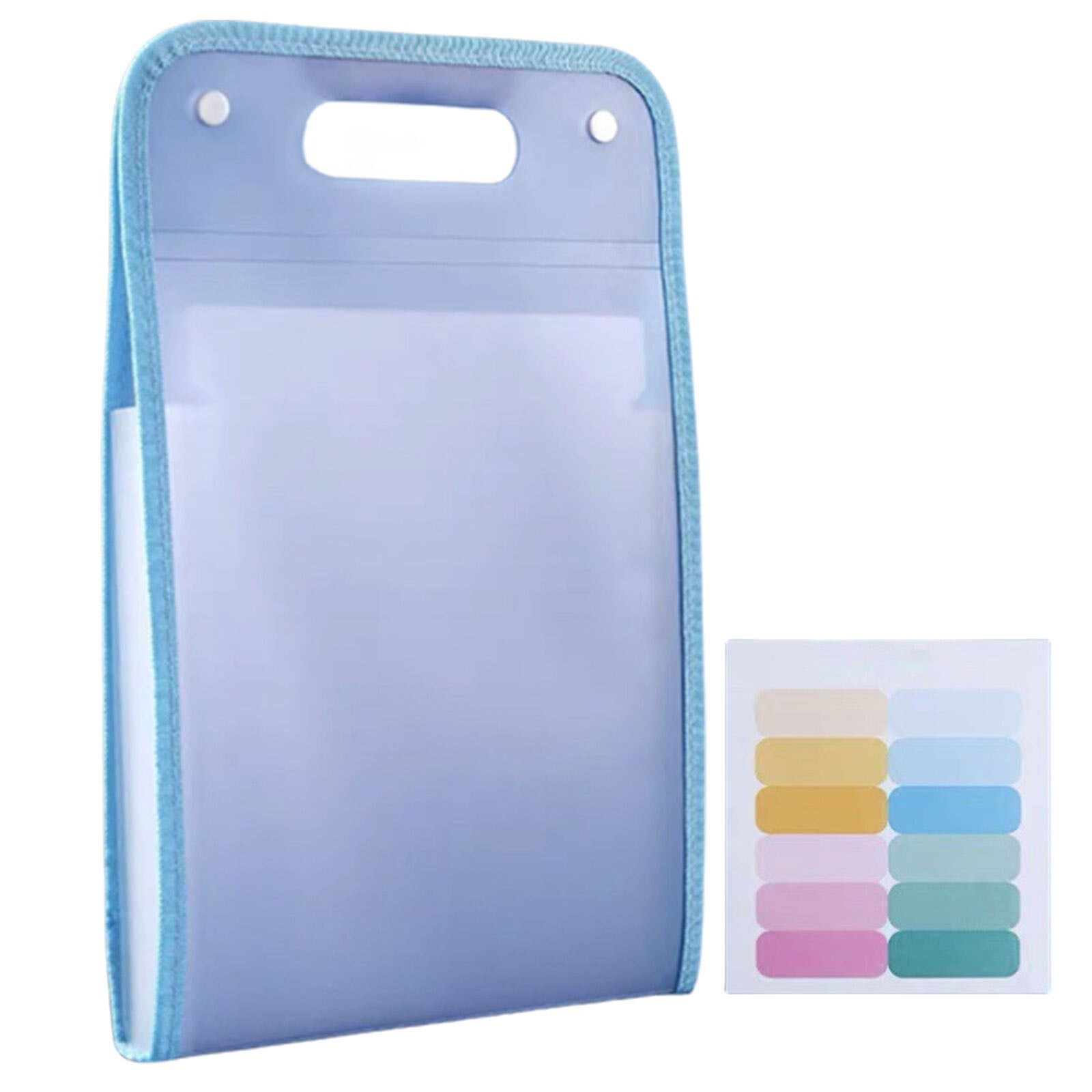 Xindewwl Plastic File Folder Extended Folder With Snap Button Closure ...