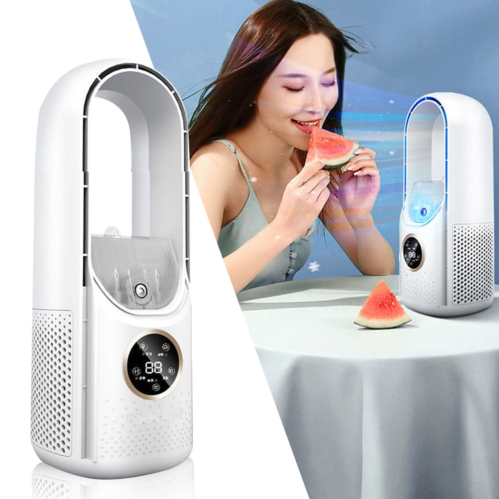 Xindewwl The New Of The Bladeless Fan Large Wind Countertop Fan Home ...
