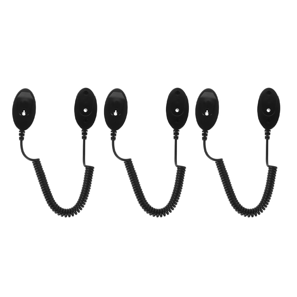 Xindingxi 3 Pcs Retractable Remote Holder Coiled Security Cable Black ...