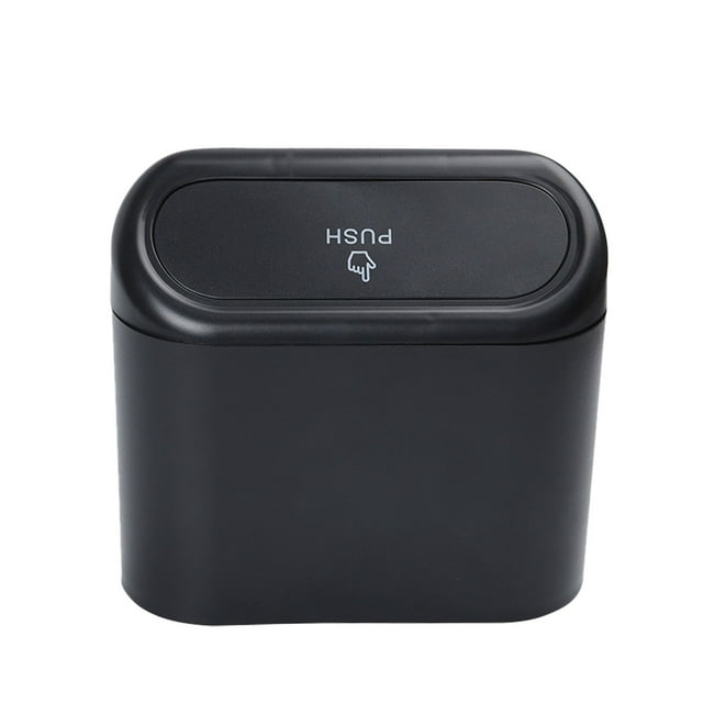 Xinduolei Car Can with Lid Mini Vehicle Car Dustbin Garbage Organizer ...