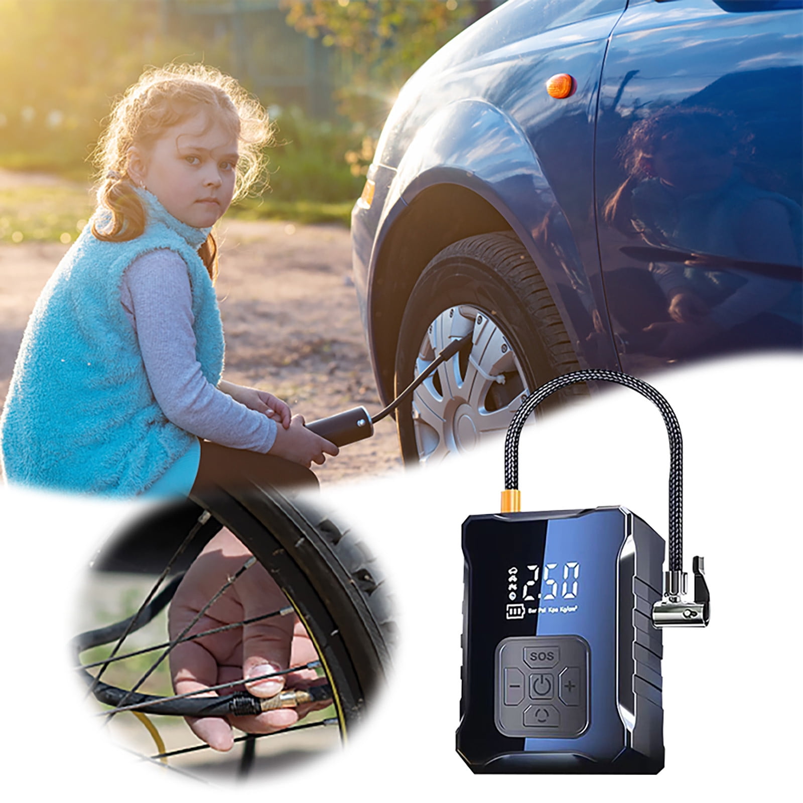 Xinduolei Car Mounted Portable Inflation High Power Tire Inflation with ...