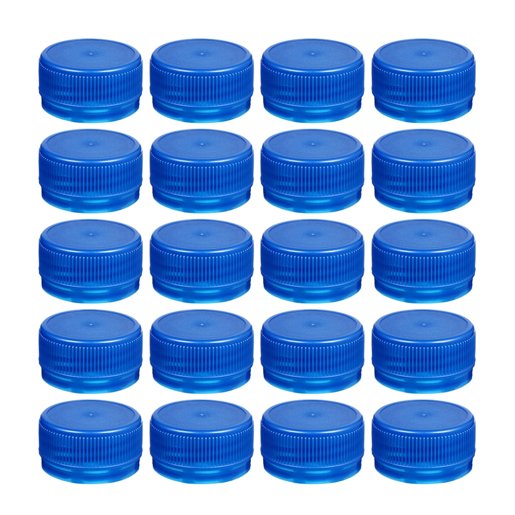 Xing 100 pcs Plastic Bottle Caps Water Bottle Lids Drinks Bottle ...