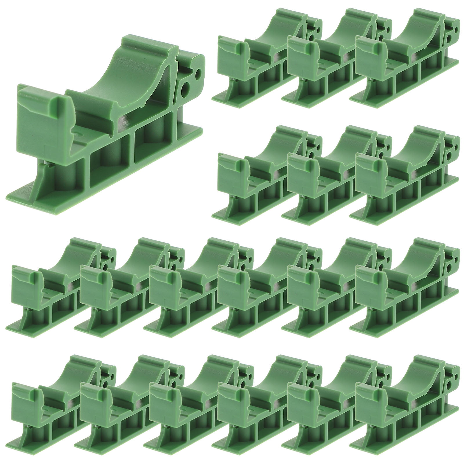Xing 20pcs DIN Rail Carrier Clips PCB Mounting Bracket Holder Control ...