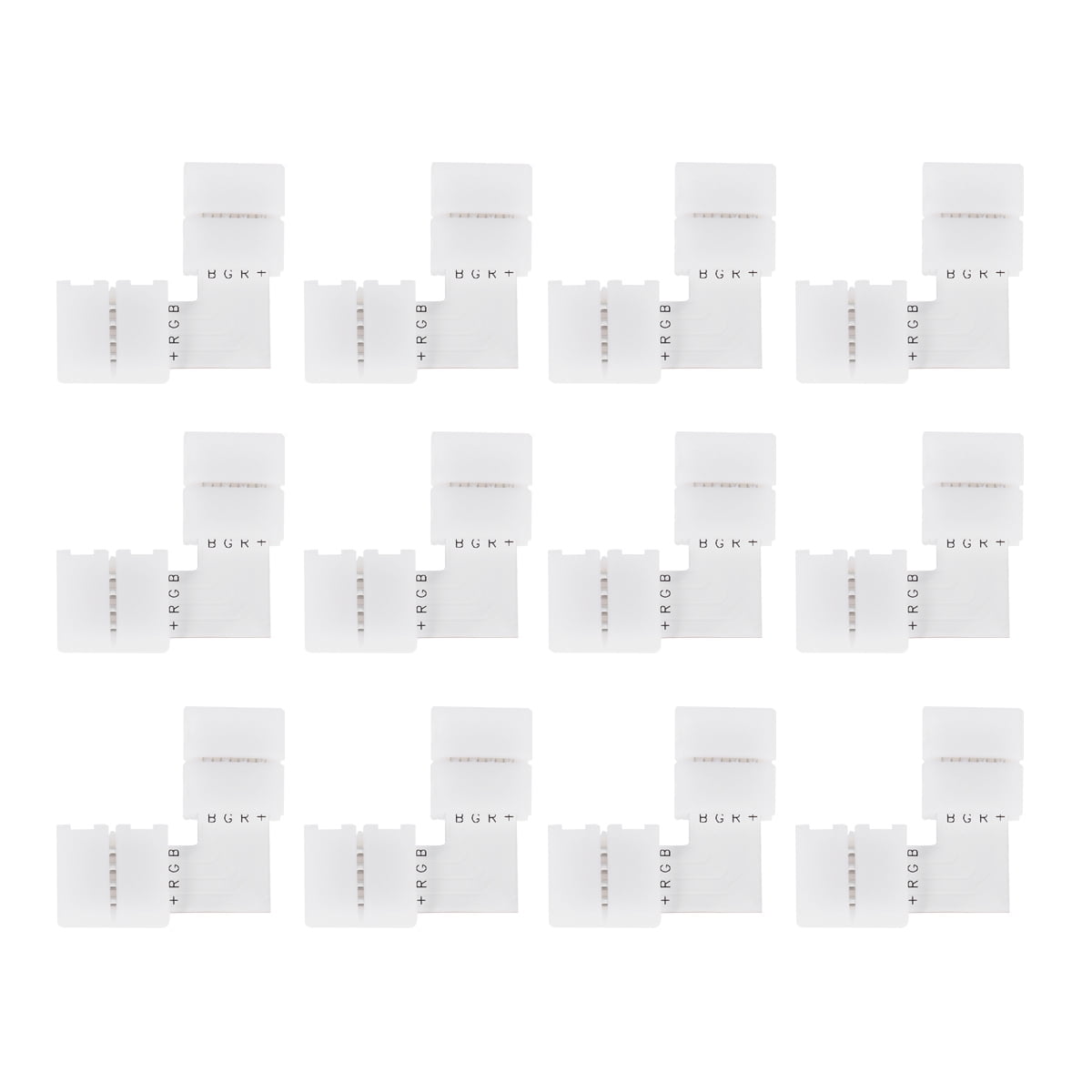 Xing 20pcs L Type LED Corner Connector Corner Clips LED Strip Adapter ...